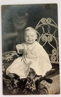 1910s RPPC Photo Postcard Victorian Baby Boy Child H. P. Stoner Hershey ...