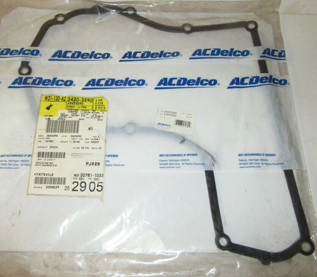 Silverado Oil Pan Gasket Auto Trans Oil Pan Gasket ACDELCO GM Original ...