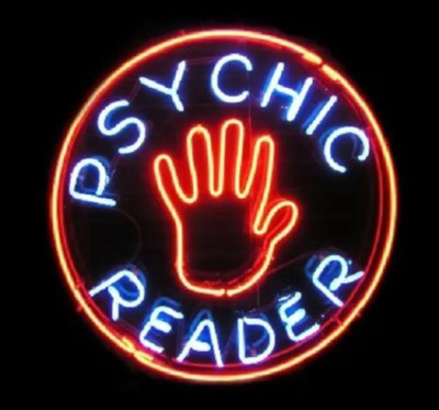 Psychic Reading Gift Decor Handcraft Neon Light Sign Glass Wall Man ...