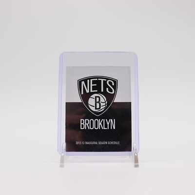 2012-13 Brooklyn Nets NBA Pocket Schedule, Mint | eBay
