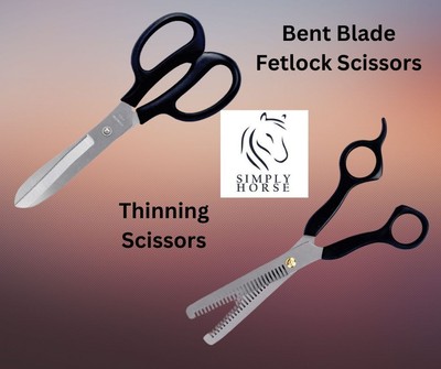 Stainless Steel Fetlock Scissors or Thinning Scissors - Horse Trimming ...