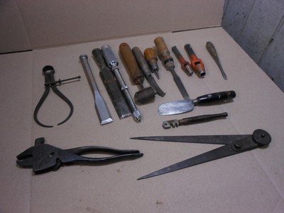 Vintage / Antique Tool Lot - Starrett Stanley Bell System Eifel ...