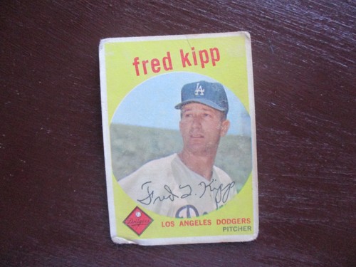 1959 Topps Baseball #258 Fred Kipp VG/CREASES | eBay