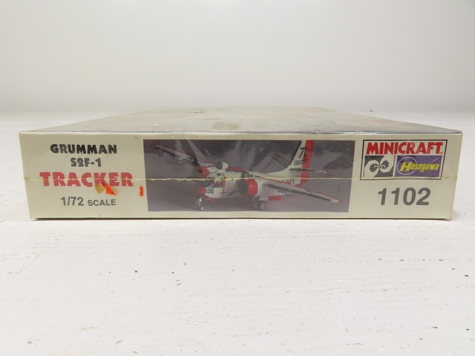 Minicraft 1102 1/72 Scale Grumman S2F-1 Tracker Aircraft Model Kit NIB ...