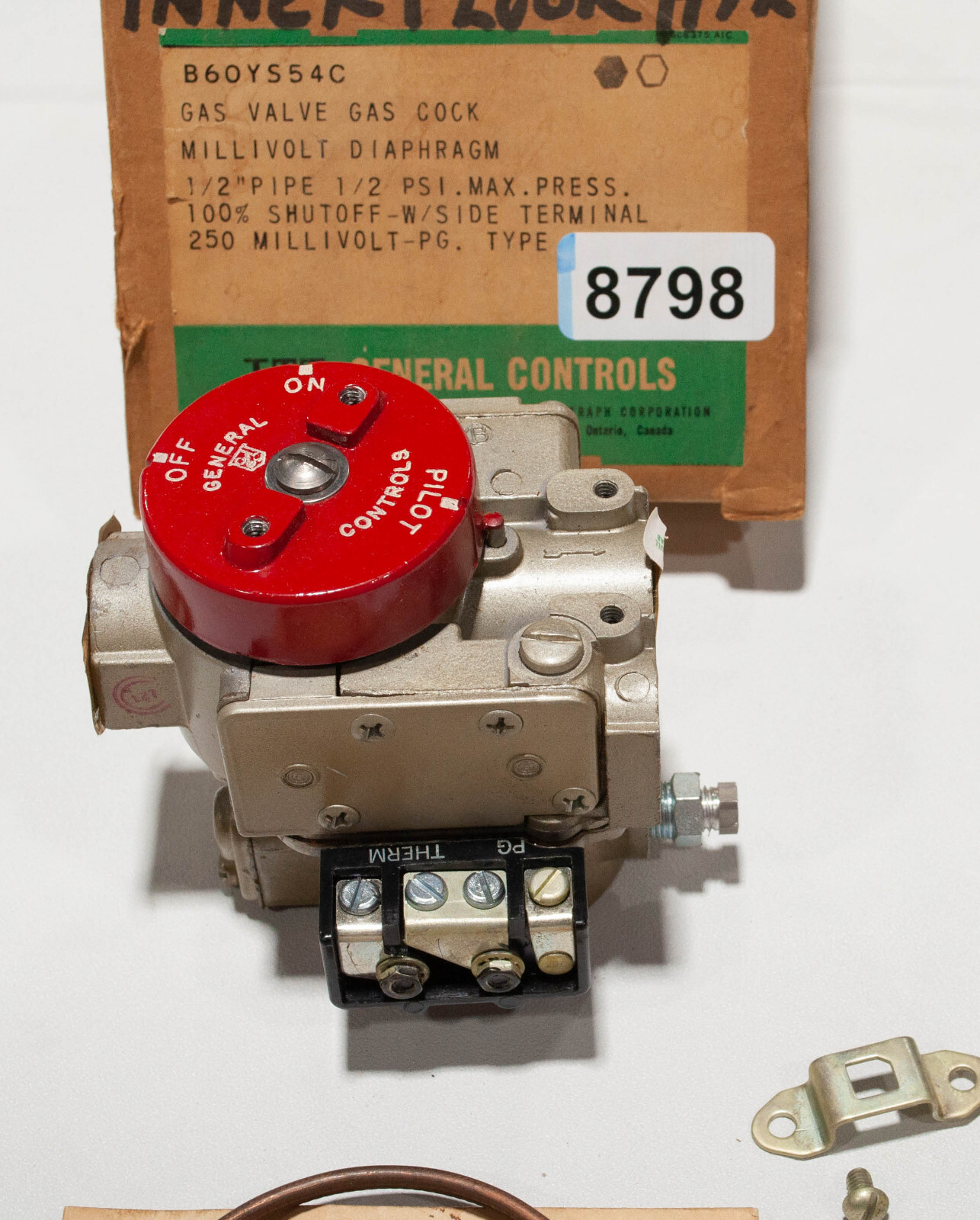 ITT General Controls B60YS54C Millivolt Diaphragm Gas Valve B60 Inner ...