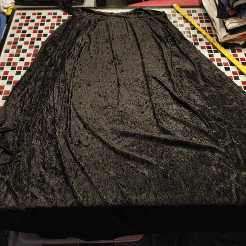 Vtg RUBIE'S Black Velvet Cape 56" Long Adult Halloween Costume Men ...