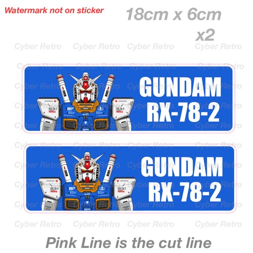 Gundam RX-78-2 - JDM Robot Vinyl Decal Sticker | eBay Australia