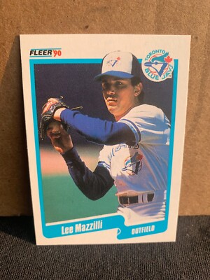1990 Fleer Baseball Card Toronto Blue Jays Lee Mazzilli | eBay