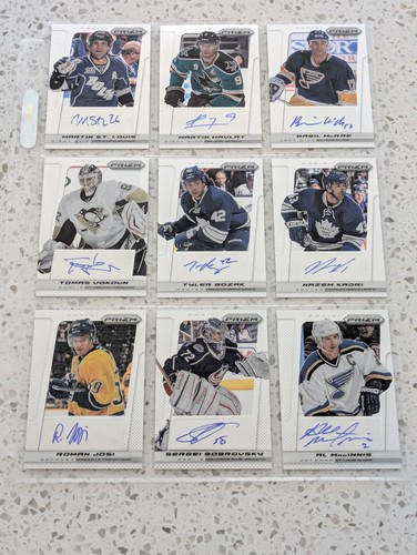 Panini Prizm 2013-14 Autograph sp lot of 21 cards staal perry weber st ...