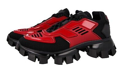 PRADA CLOUDBUST THUNDER SNEAKERS SHOES 2EG293 BLACK RED NEW PRADA CLOUDBUST THUNDER SNEAKERS SHOES 2EG293 BLACK RED NEW