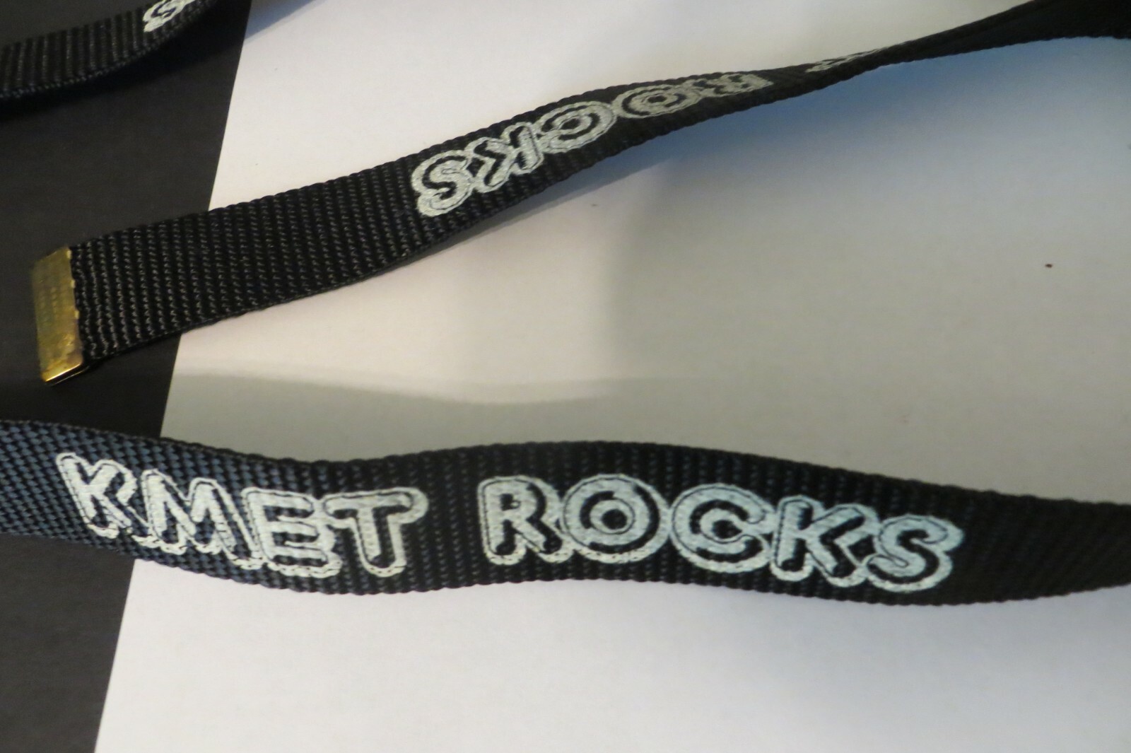 KMET 94.7 Brass Buckle Black Belt Rock N Roll Very Rare KMET item | eBay