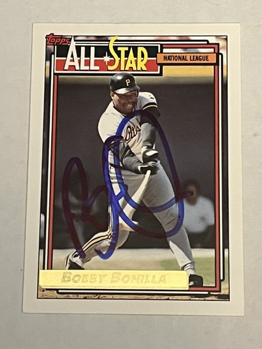Bobby Bonilla 1992 Topps Gold All Star Signed Autograph Auto Pittsburgh ...