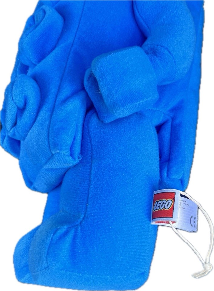 Lego Plush Blue Brick Suit Guy 14" Soft Toy EUC Stuffed Animal Building ...