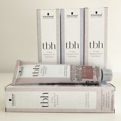 Schwarzkopf tbh true beautiful honest Permanent Color Creme 2.1 oz you ...