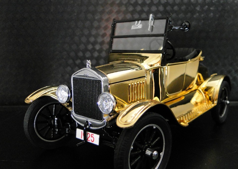 Ford Model T Antique Vintage Classic Car 1 Custom Built 24K GOLD Metal ...