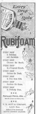 1898 RUBIFORM TOOTH POWDER ~ EVERY DROP A RUBY VINTAGE AD | eBay