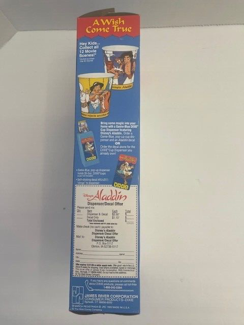 Vintage 1993 Disney’s Aladdin Dixie Cups 100 5 oz.Cups | eBay