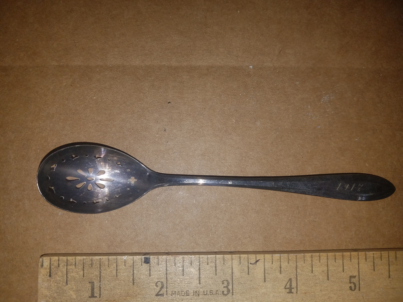 Vintage Community Plate Silverplate 1917 Adam Pattern Olive Spoon ...