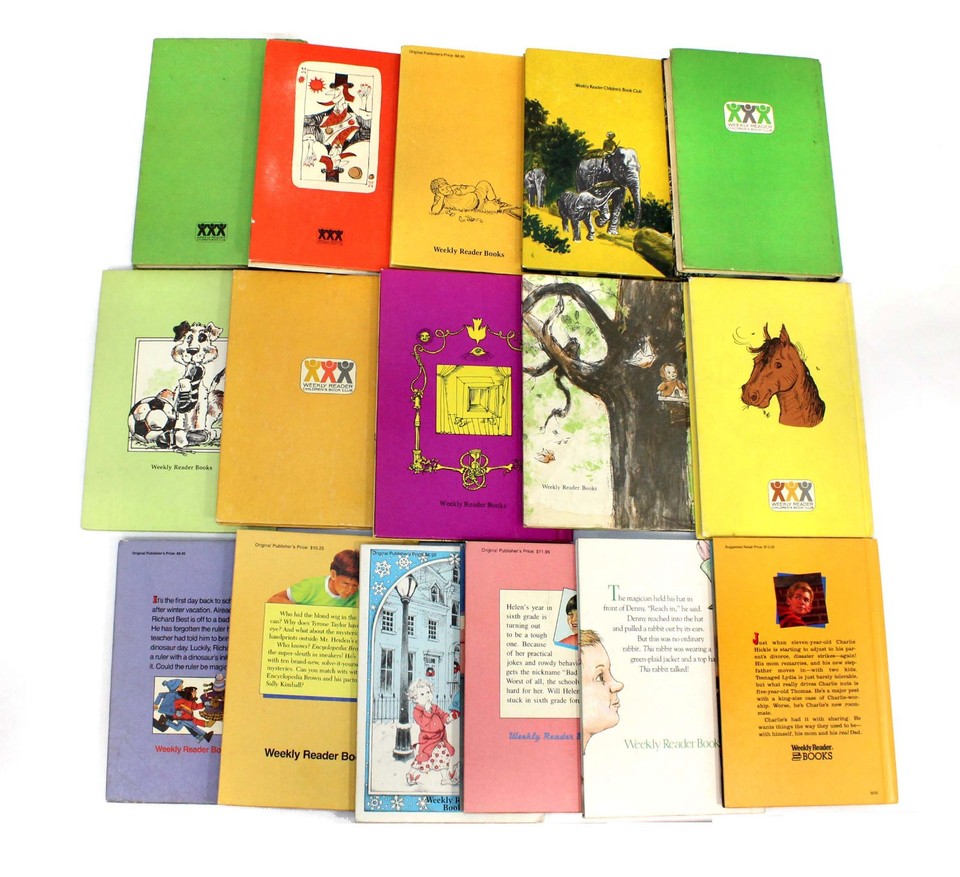 Lot of 16 Vintage Weekly Reader Book Club Hardcover Chapter Books 60s ...