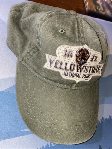 Yellowstone 1872 National Park Embroidered Hat Cap Adjustable Strap ...