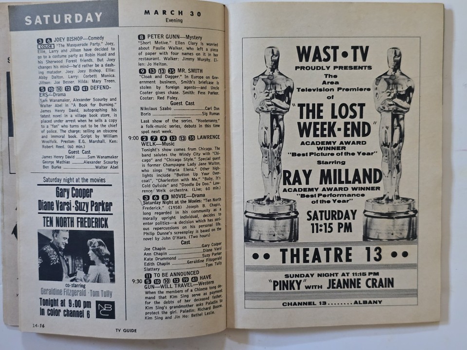 1963 TV GUIDE Magazine March 30 BONANZA #522 Western Cast CARTWRIGHT ...