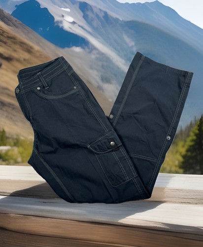 Kuhl Cargo Pants Womens 10 Reg Black Pockets Convertible Hiking Outdoor ...