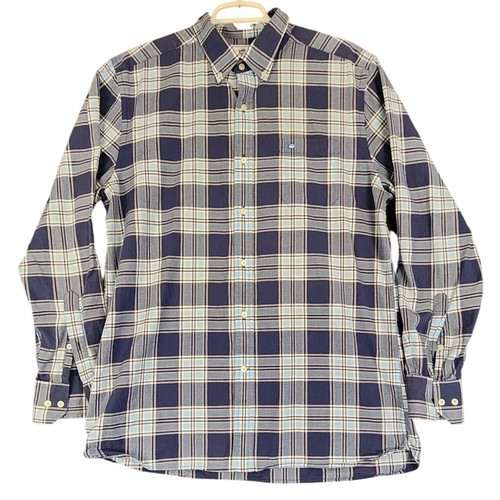 Southern Tide Mens Long Sleeve Plaid Button Down Shirt Trim Fit Blue ...