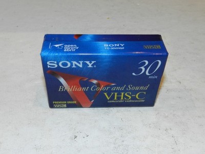 Sony VHS-C Premium Grade 30 Minute Tape Sealed NEW NIB | eBay