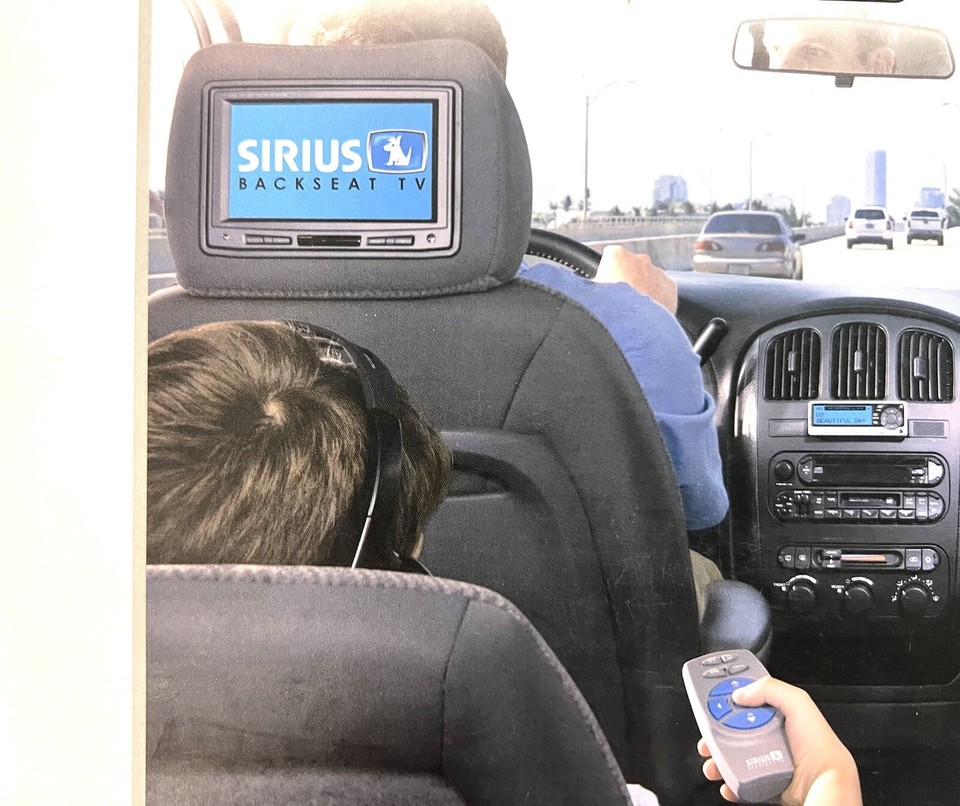 Sirius SCV1 Backseat TV System for Sirius / for XM Satellite Radio ...