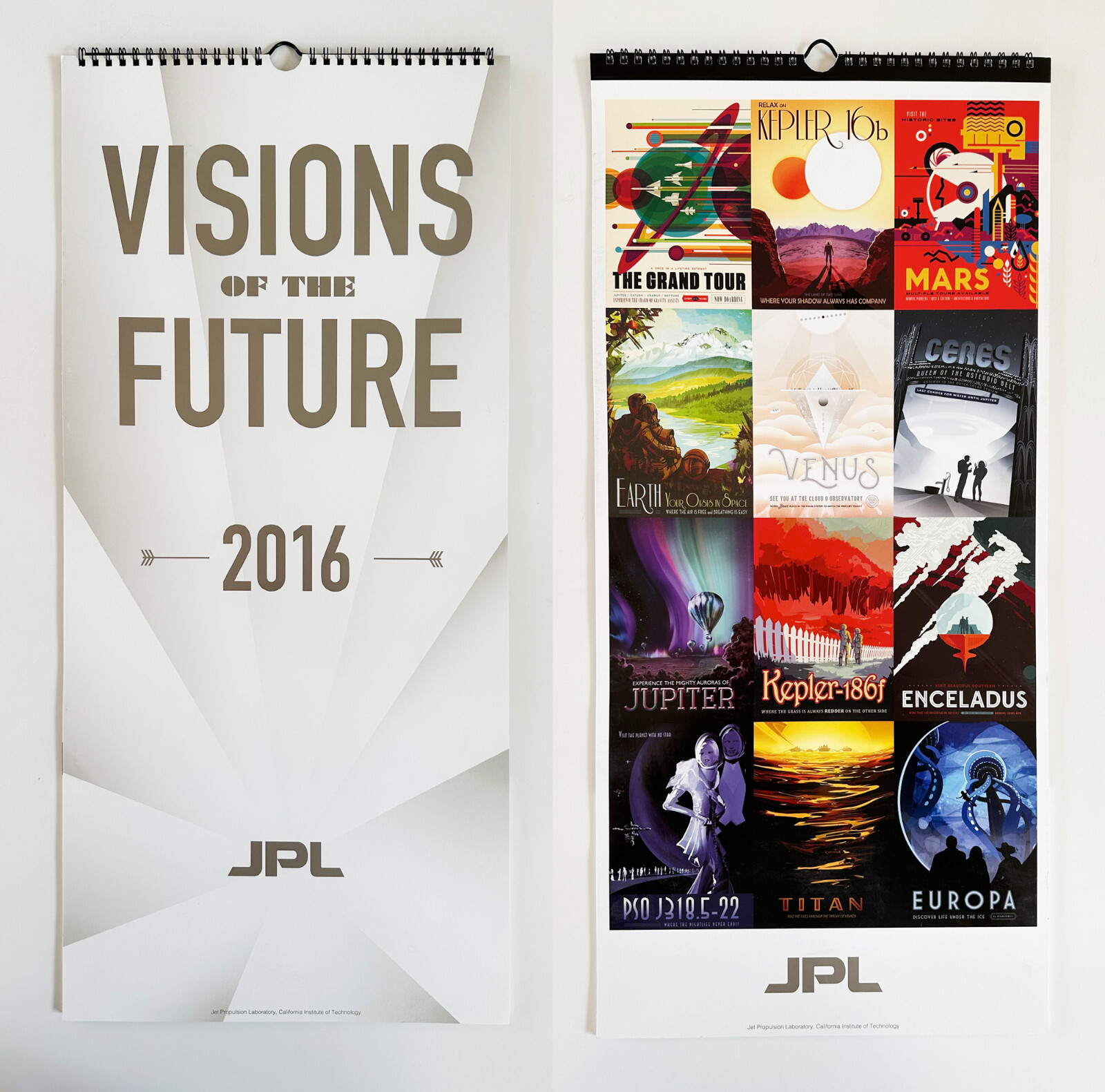 JPL Visions Of The Future 2016 calendar only for NASA and JPL staff ...