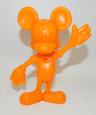 Vintage Louis Marx Toy - Walt Disney Orange Mickey Mouse Hard Plastic ...