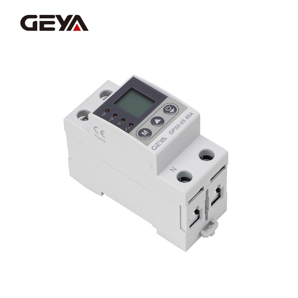 GEYA Over Current Protect Over&Under Voltage Metering Protect Device 40 ...