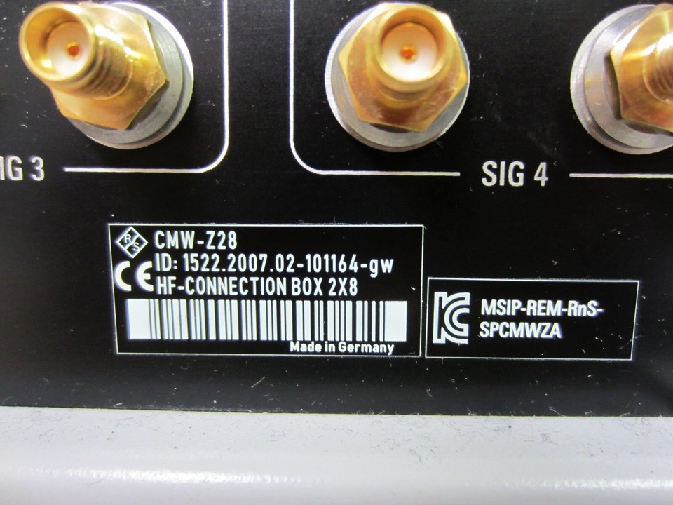 Rohde & Schwarz CMW-Z28 -RF Connection Box (HF-Combiner Set 2x8) . S/N ...