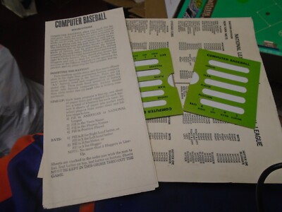 Vintage BASEBALL "Computerized Action Game" Transogram | eBay