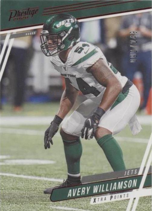 2020 Panini Prestige - Avery Williamson #109 Xtra Points Red /249 for ...