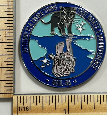MILITARY CHALLENGE COIN NRO NROL - NRO-L 85 ATTITUDE A LITTLE THING BIG ...