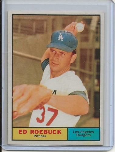 1961 Topps - Ed Roebuck #6 for sale online | eBay