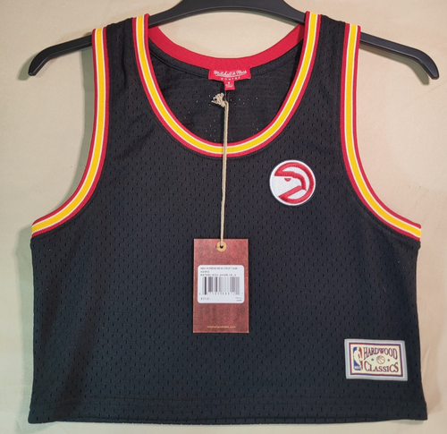Mitchell & Ness Atlanta Hawks Jersey Womens Crop Tank Top - Size S ...
