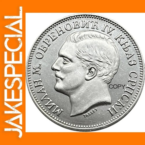 Serbia 1879 Silver Plated Commemorative Coin | eBay