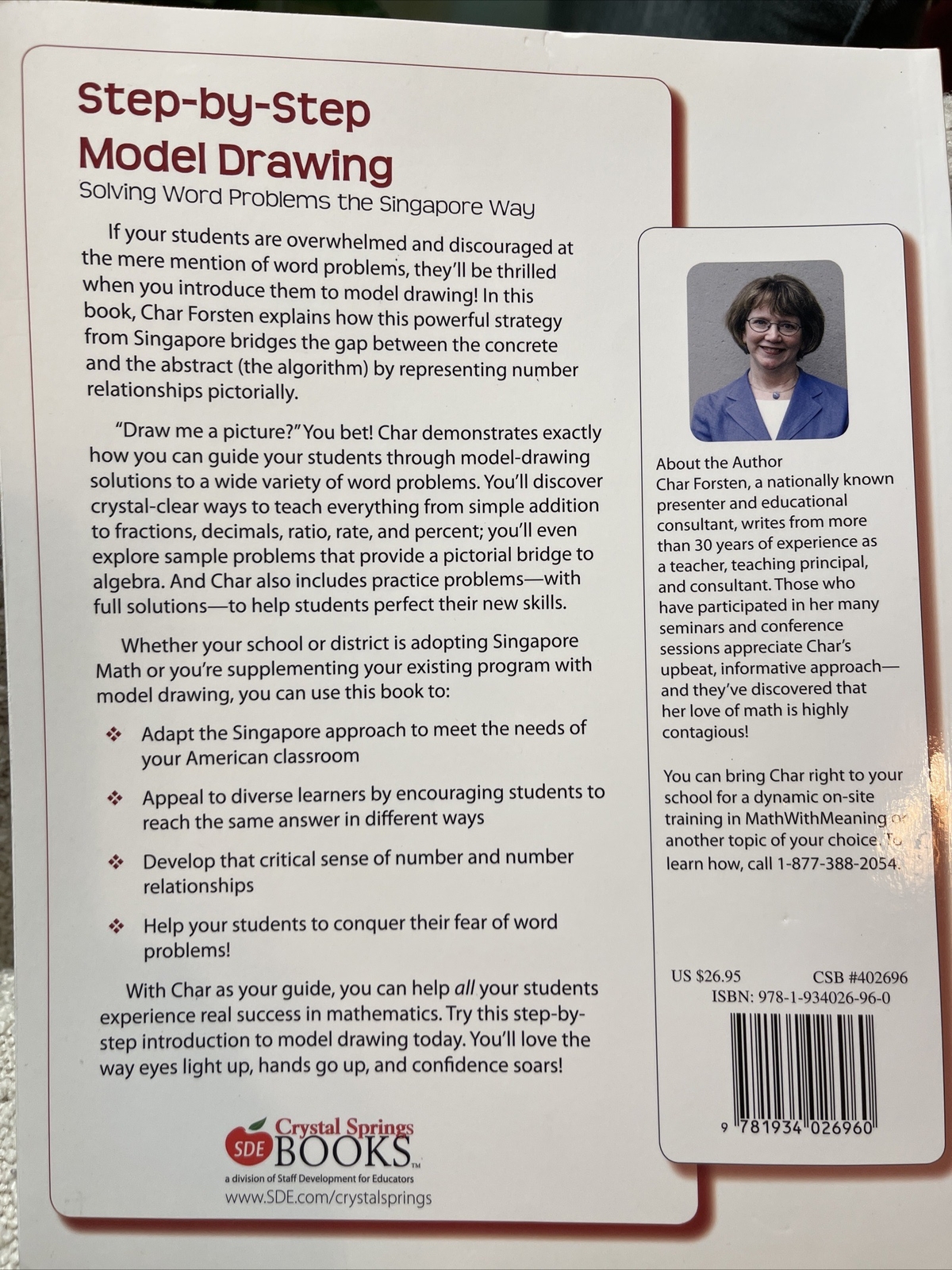 Step-By-Step Model Drawing : Solving Word Problems the Singapore Way by ...