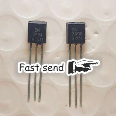 100pcs each 2N3904 & 2N3906 Transistor TO-92 (100 pairs) | eBay