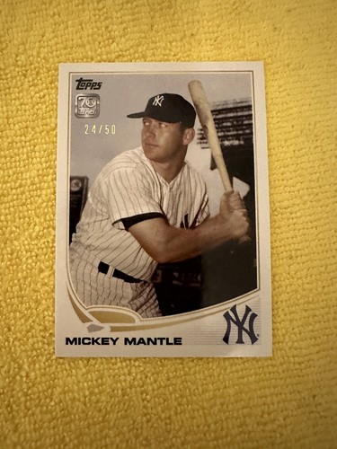 2021 Topps Mickey Mantle Collection 70th Anniversary MM42 #/50 Numbered ...