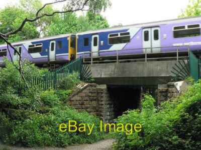 Photo 6x4 Train on the bridge from Daffy Wood Cookridge Horsforth The ...
