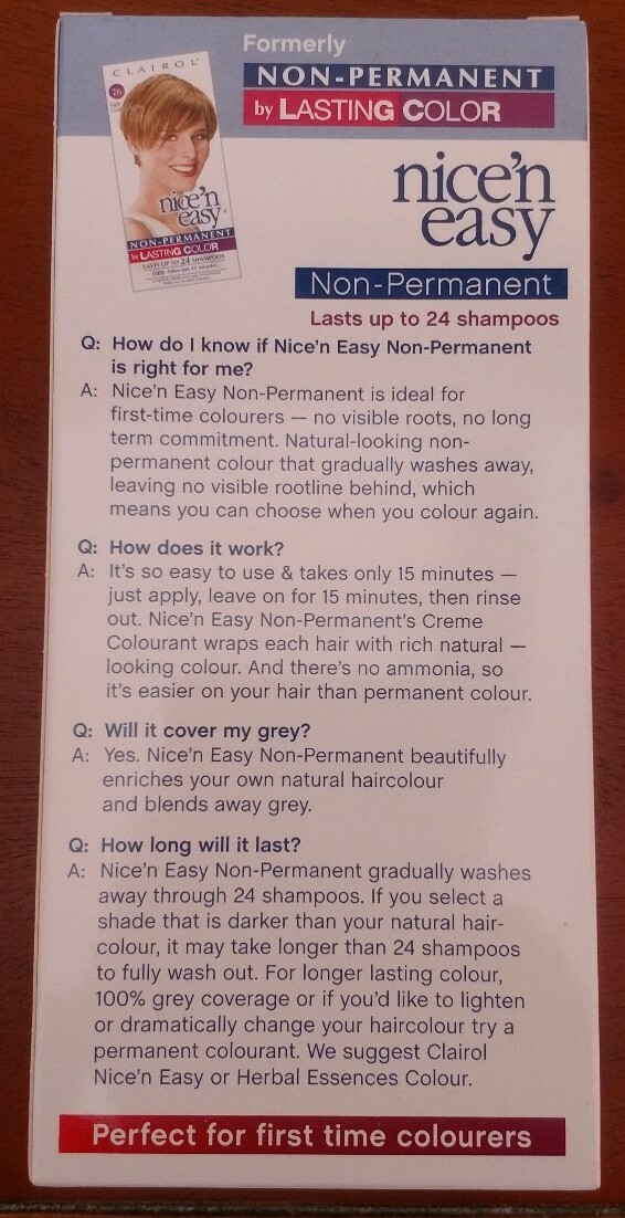 Clairol Nice'n Easy 76 Light Golden Brown Semi-Permanent Hair Dye No Ammonia | eBay