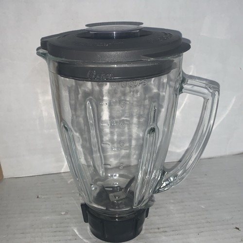 Oster Blender Round Glass Replacement Jar With Lid And Blade 6 cups ...
