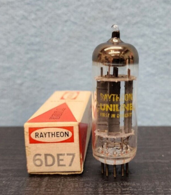 1- Raytheon 6DE7 Vacuum Tube NOS/NIB Tested Gray Plates | eBay