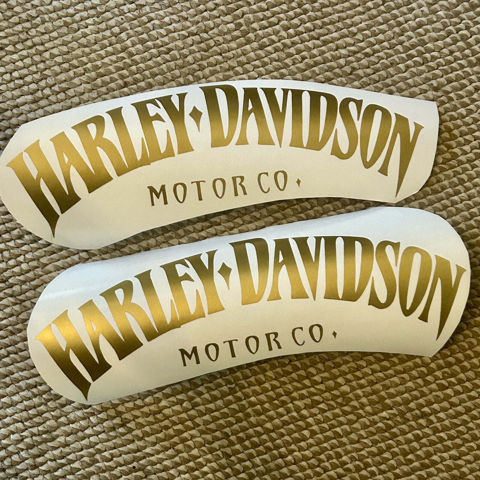 Harley Davidson Gas Tank Vinyl GOLD METALLIC Decals Custom Chopper ...