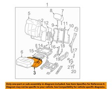 GM Front Driver Seat Cushion Pad Left OEM 15216258 25944059 for sale ...