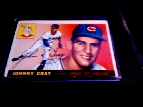 1955 TOPPS BASEBALL CARD # 101 - JOHNNY GRAY - KANSAS CITY ATHLETICS | eBay