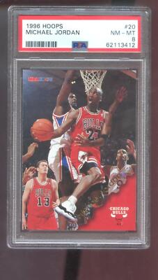 1996-97 Hoops #20 Michael Jordan PSA 8 Graded Basketball Card NBA 96-97 ...